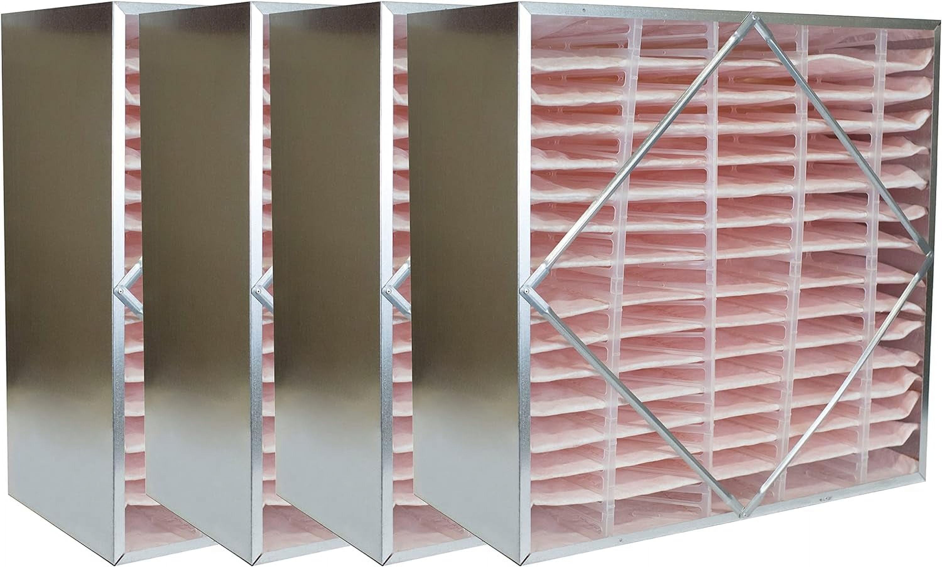 Filterbuy 20x20x12 Air Filter MERV 11, No Header Rigid Cell Box Filters ...