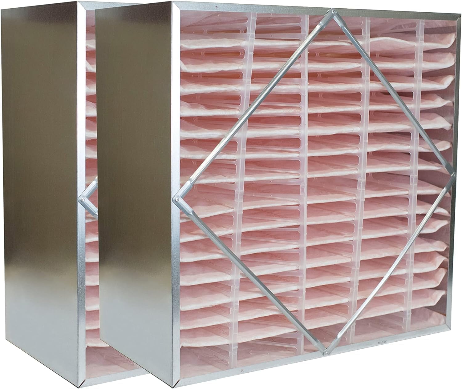 Filterbuy 20x20x12 MERV 11 No Header, Rigid Cell Box Filters HVAC ...