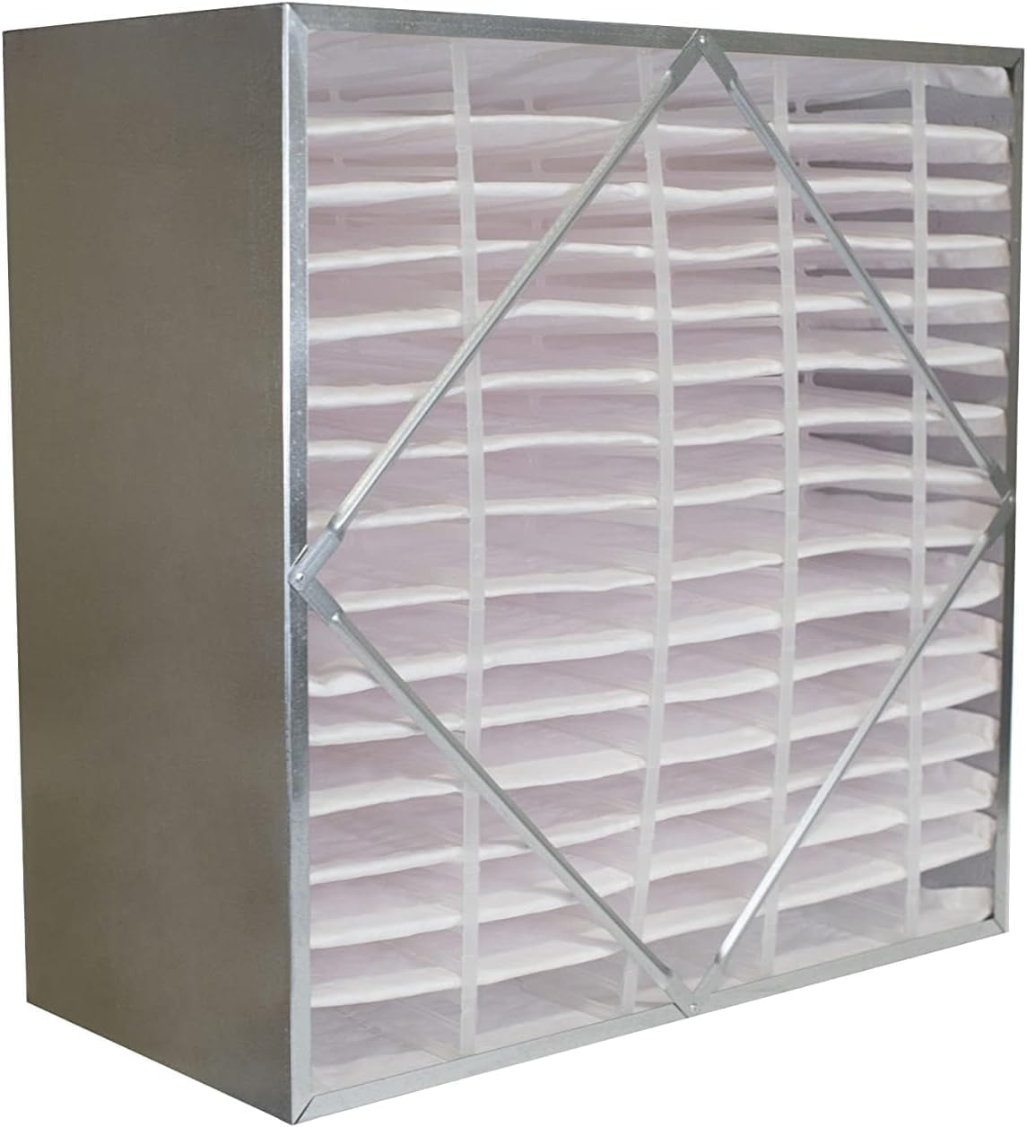 Filterbuy 20x20x12 MERV 13 No Header, Rigid Cell Box Filters HVAC ...