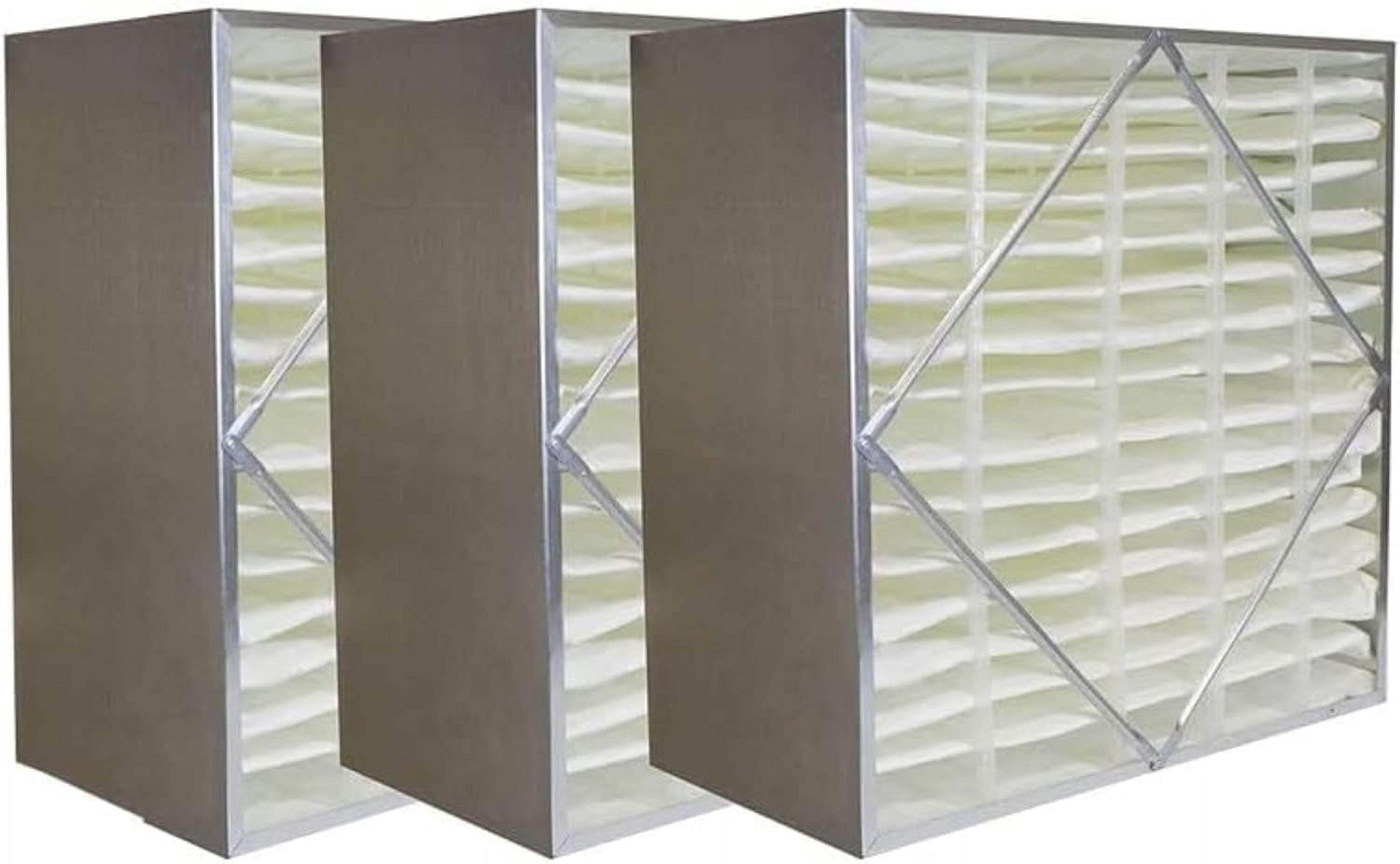 Filterbuy 20x20x12 MERV 14 No Header, Rigid Cell Box Filters HVAC ...