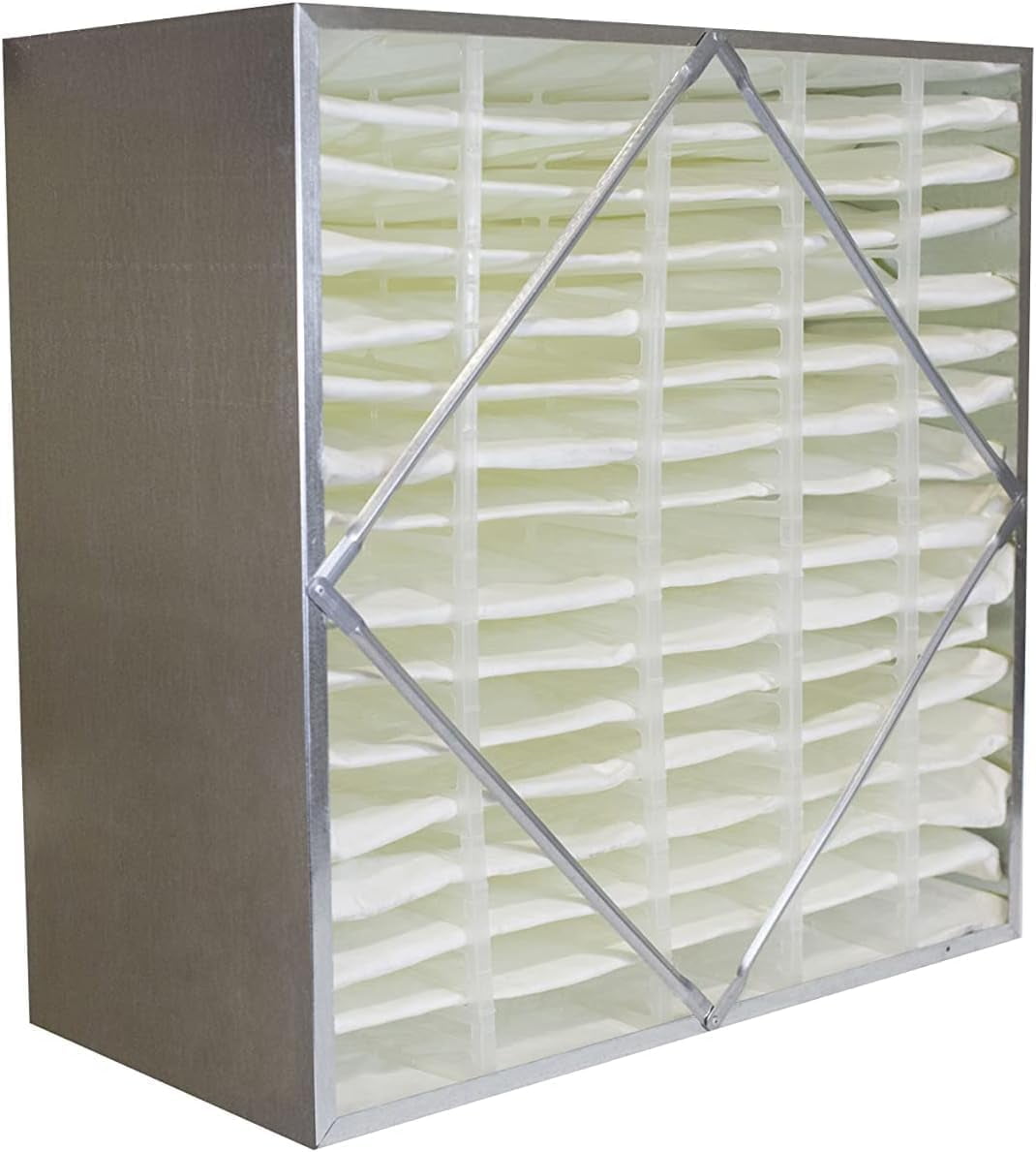 Filterbuy 20x20x6 MERV 14 No Header, Rigid Cell Box Filters HVAC ...
