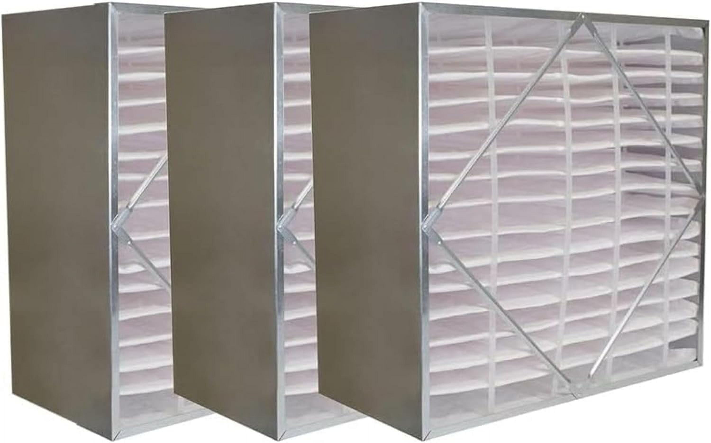 Filterbuy 24x24x12 MERV 13 No Header, Rigid Cell Box Filters HVAC ...
