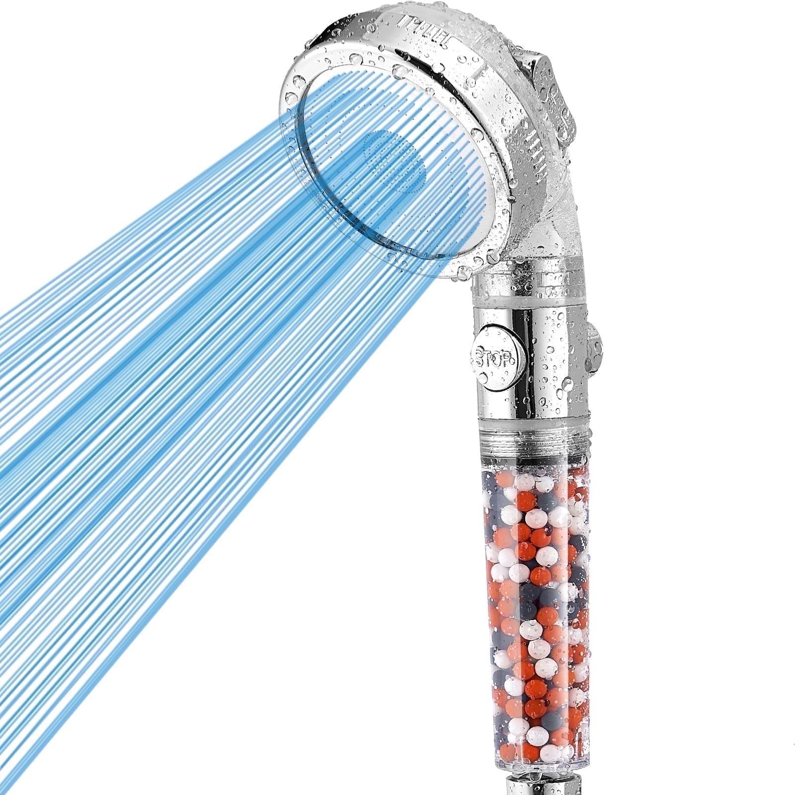 Filtered Handheld Shower Head High Pressure - Water Softener Showerhead ...