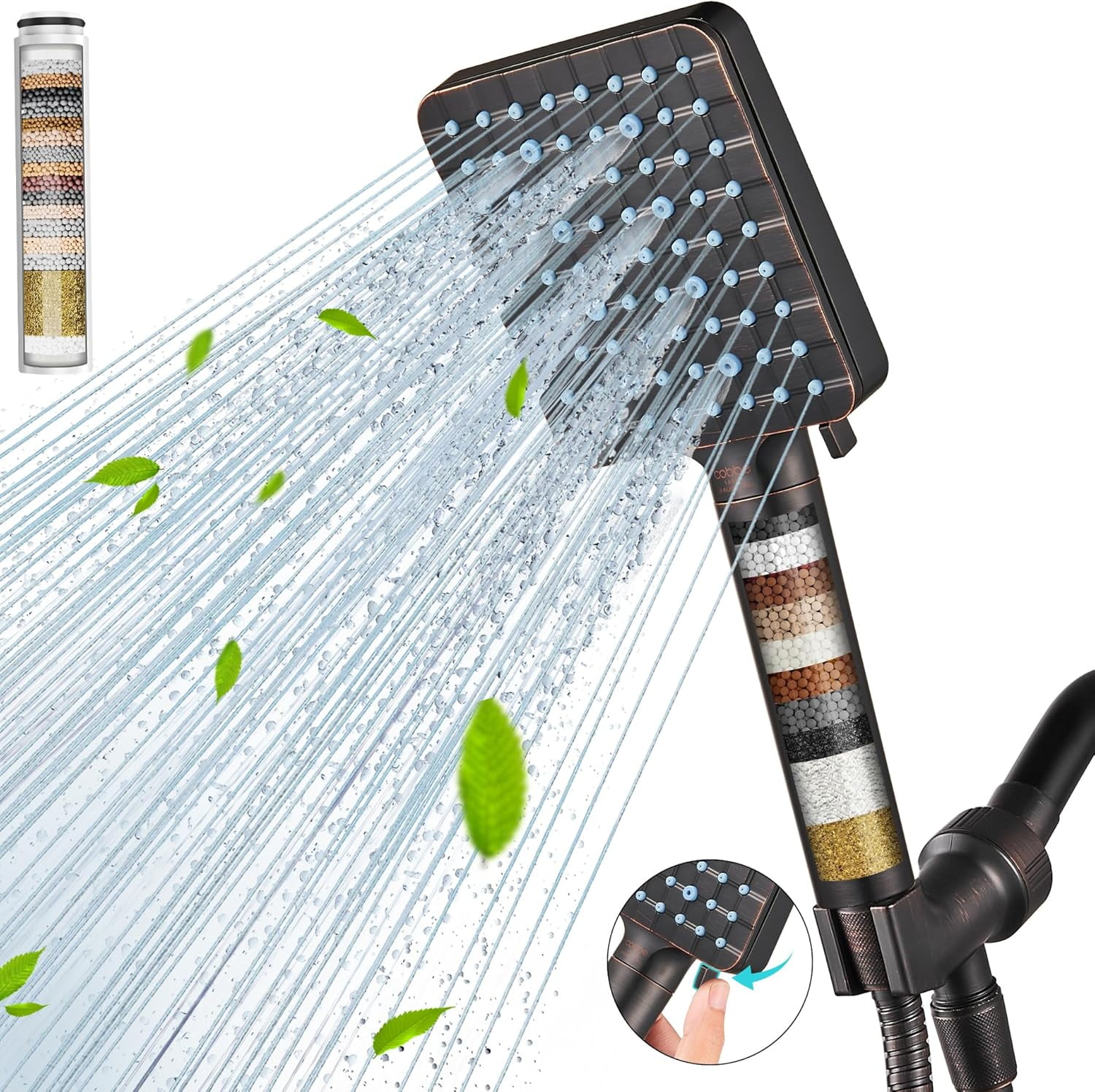 Filtered Shower with Handheld, High 6 Mode Showerhead with Filters ...