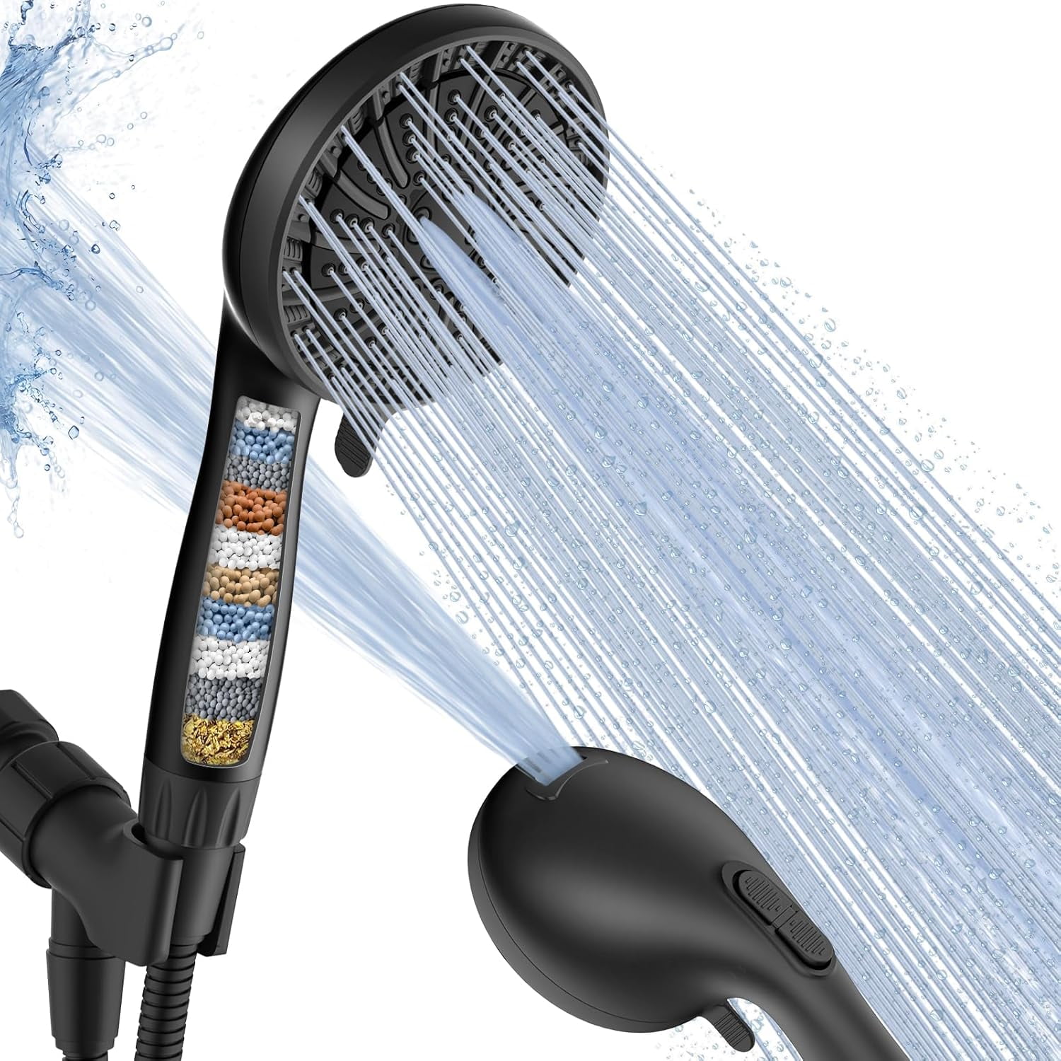 Filtered Shower with Handheld, High 8 Showerhead with Filters ...