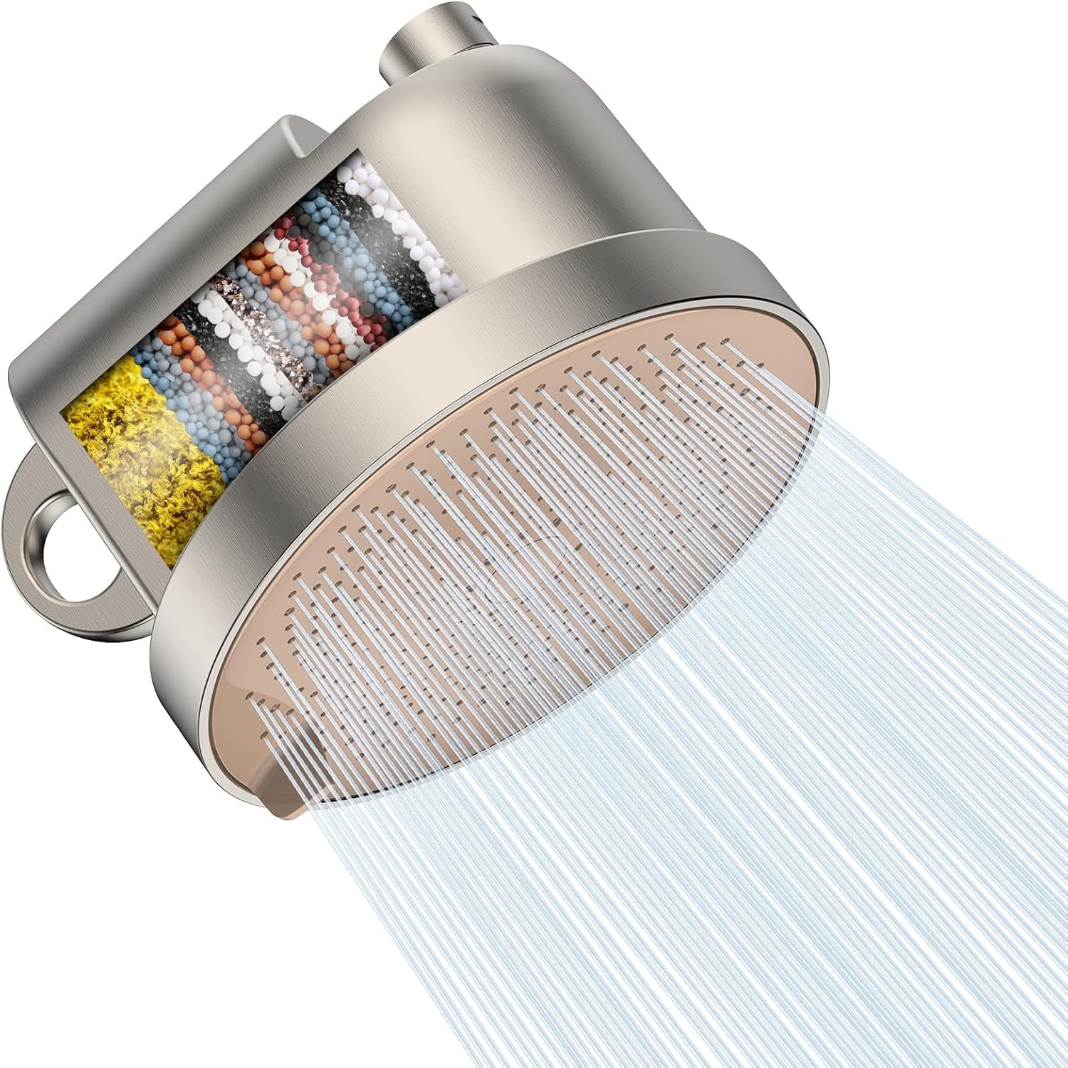 Filtered Shower Head - 5 Settings High Pressure Rain Shower Head for ...