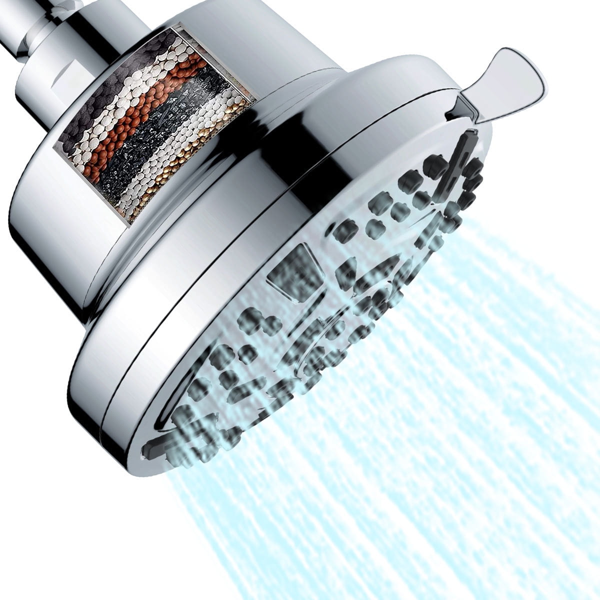 Filtered Shower Head, 8 Modes High Pressure Shower Heads, Filtered ...