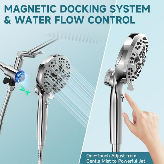 Filtered Shower Head With Handheld Combo,Detachable Dual Showerhead ...