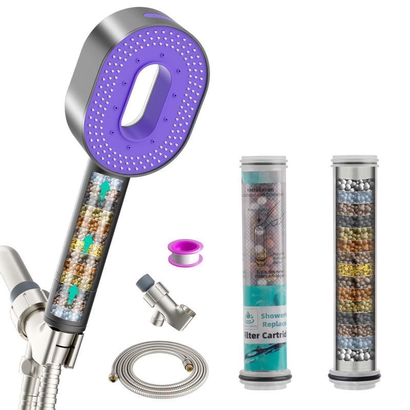 Filtered Shower Head with Handheld, High Pressure Water Flow and ...