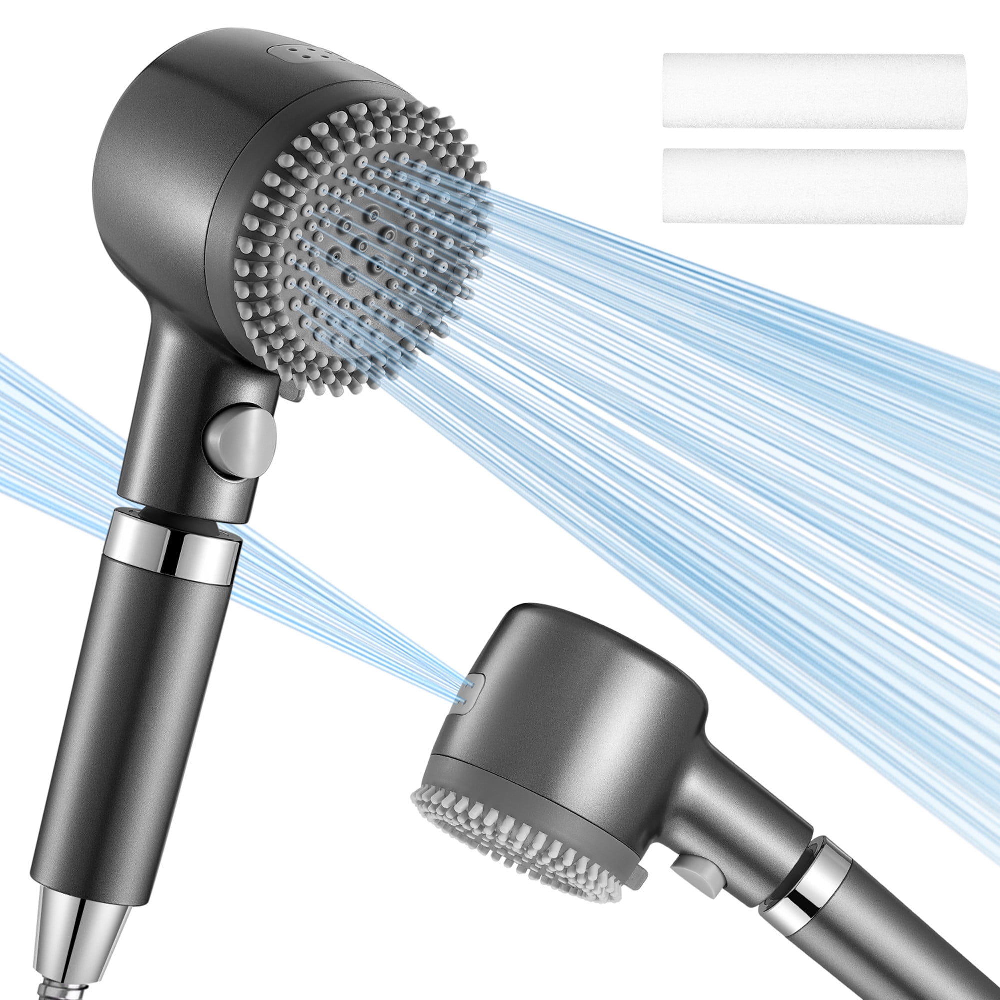 Filtered Shower Head with Handheld, High Pressure Water Flow and ...