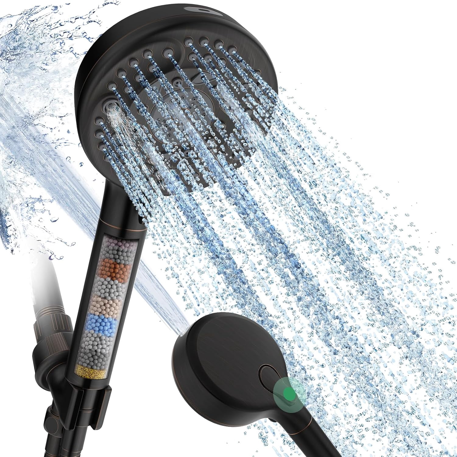 Filtered Shower Head with Handheld, Setting Detachable Showerhead with ...