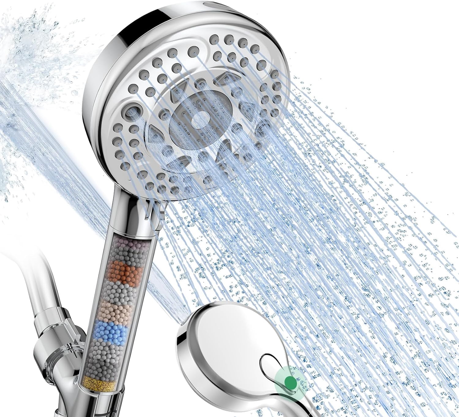 Filtered Shower Head with Handheld, 9-Spray Setting Detachable ...