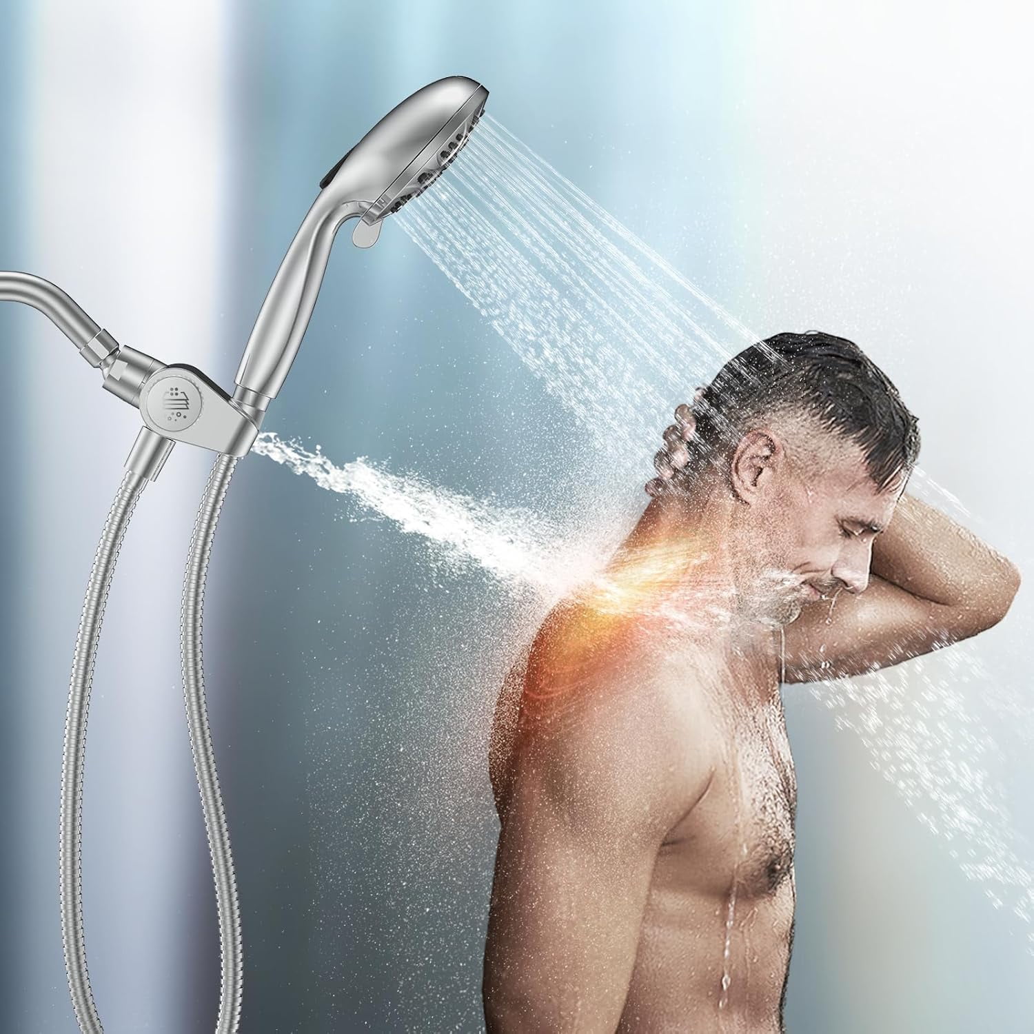 Filtered Shower Head with Handheld Combo - Dual 2-in-1 Spa System with ...