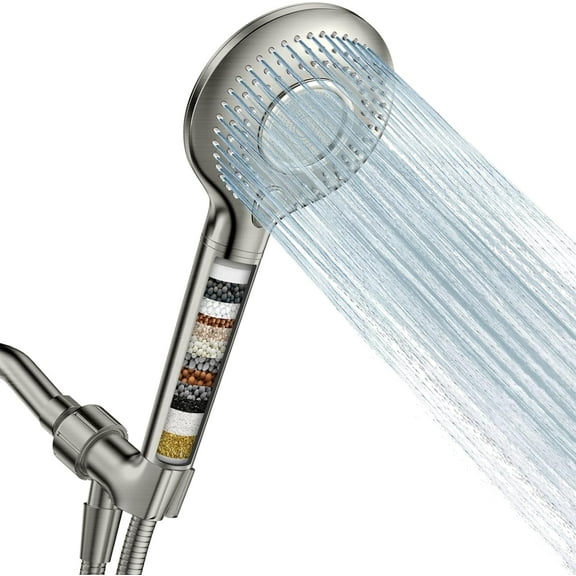 Dual Filtered Rain Shower Head Combo, High Pressure Handheld Shower ...
