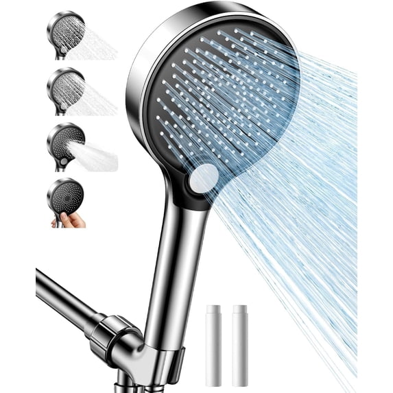 Filtered Shower Head with Handheld, High Pressure for Hard Water, with ...