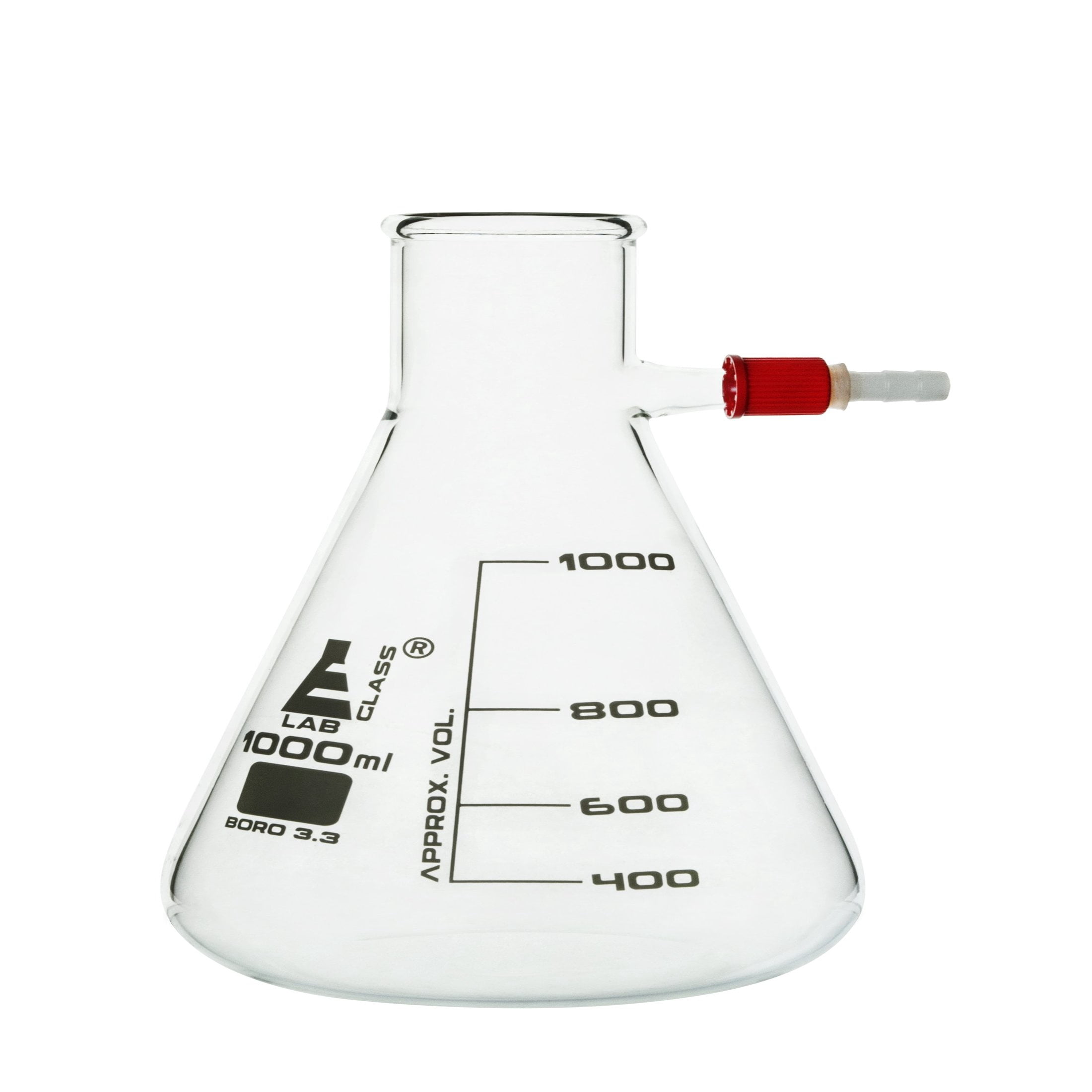Filtering Flask, 1000ml - Borosilicate Glass - Conical Shape, with ...
