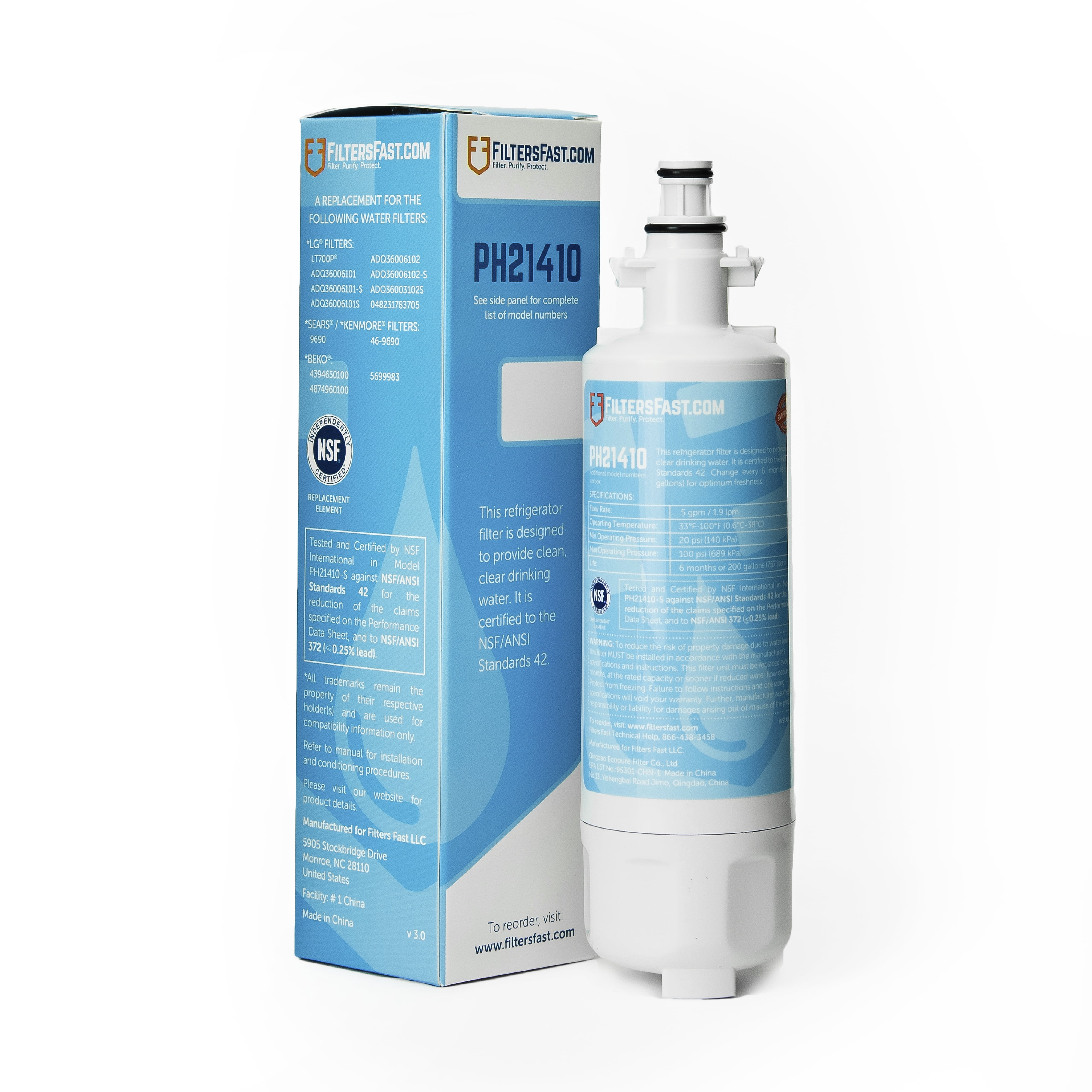 Filters Fast PH21410 Replacement Refrigerator Water Filter for LG ...