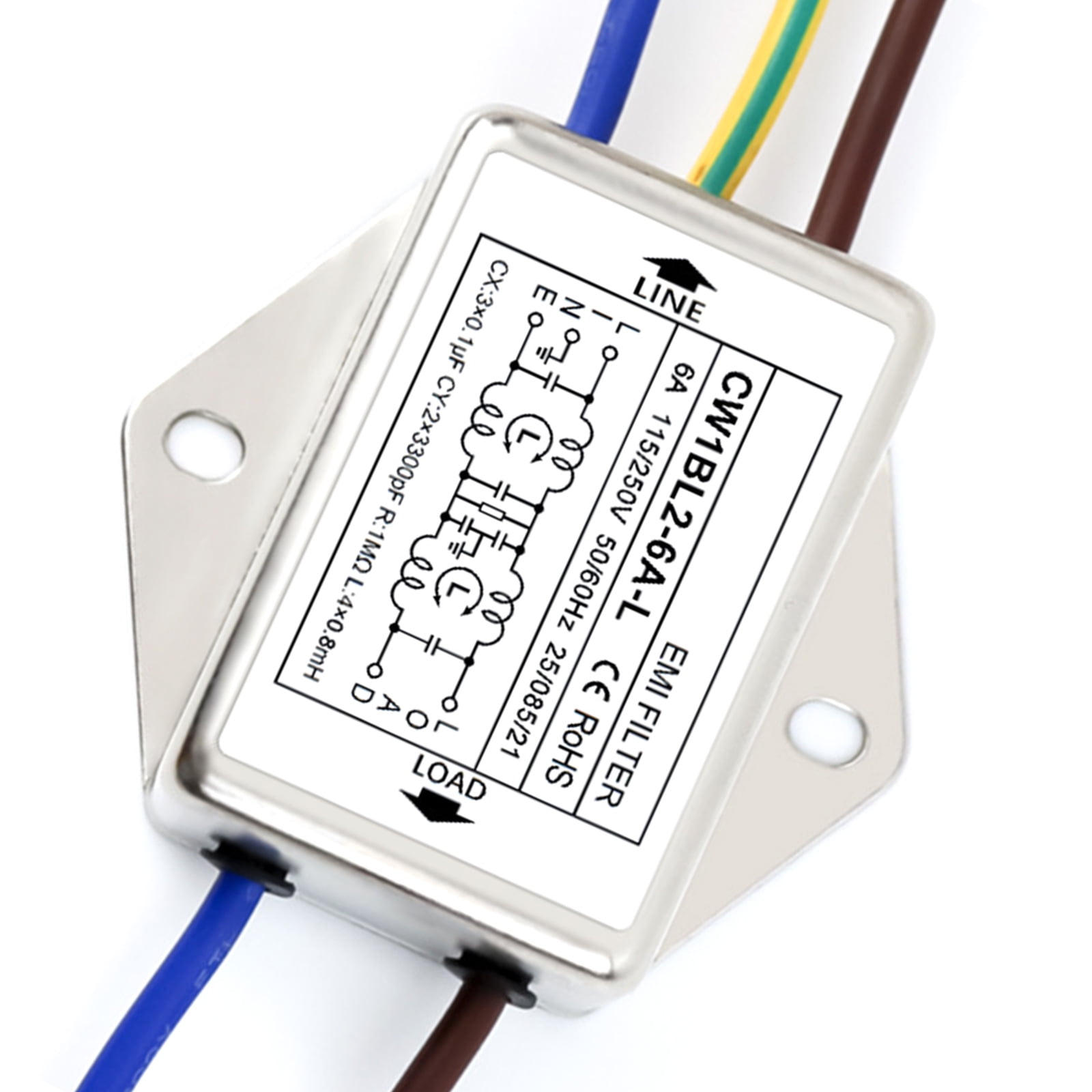 Filters Single Phase 250V for High Performances Electromagnetic ...