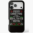 Filthy Animal Funny Sweater Case for iPhone 11 12 13 14 15 16 17 Pro ...