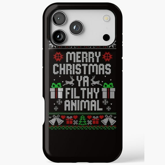 Filthy Animal Funny Sweater Case for iPhone 11 12 13 14 15 16 17 Pro ...