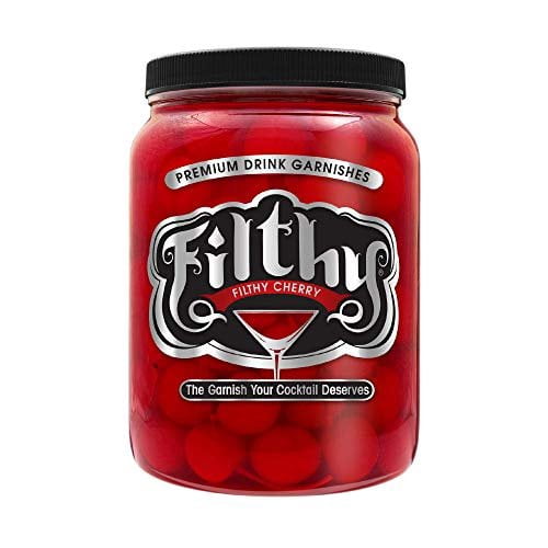 Filthy Food Red Maraschino Cherry - Premium Cocktail Cherry Garnish ...