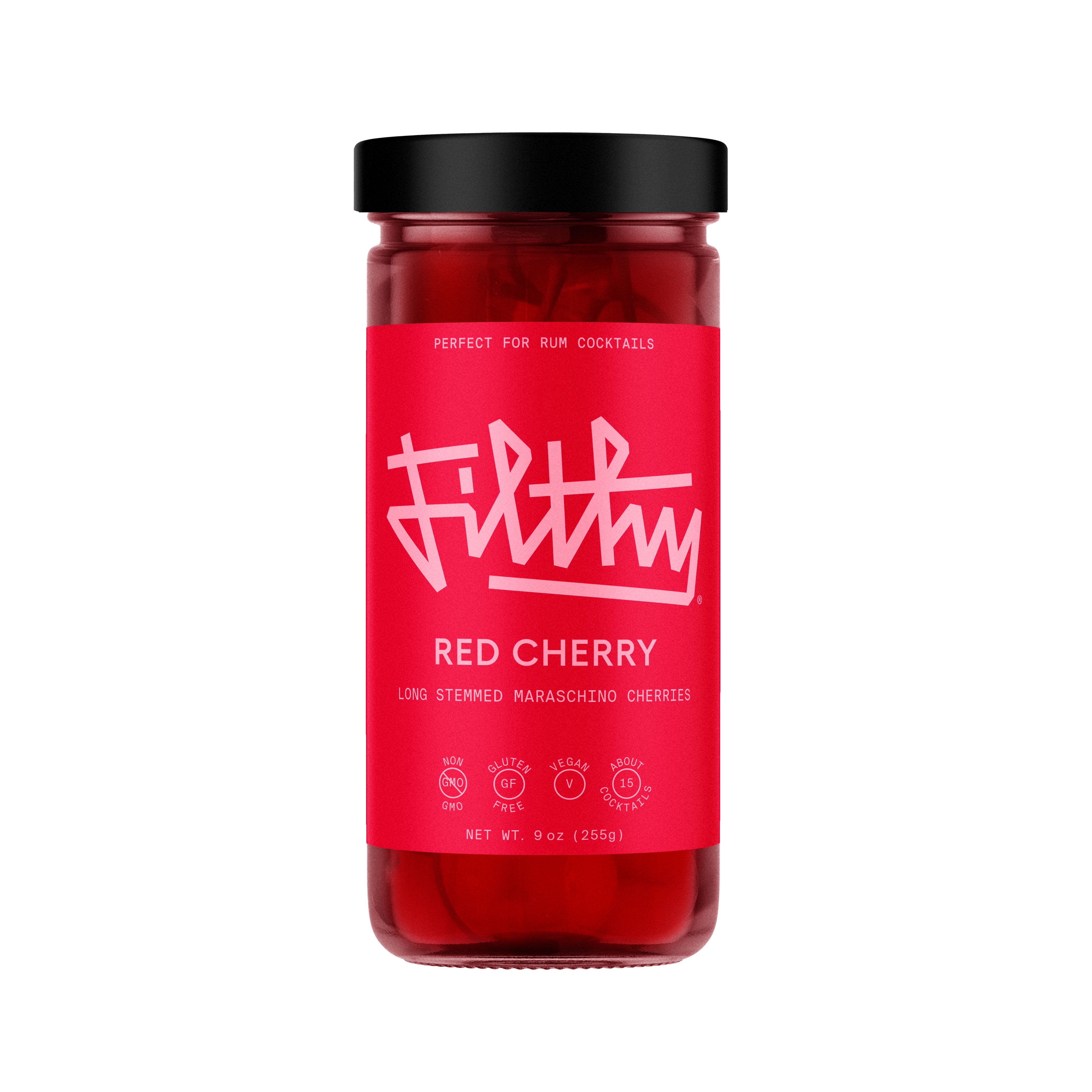Filthy Long Stemmed Red Cherries - 8 oz Jar cherries produce Filthy ...