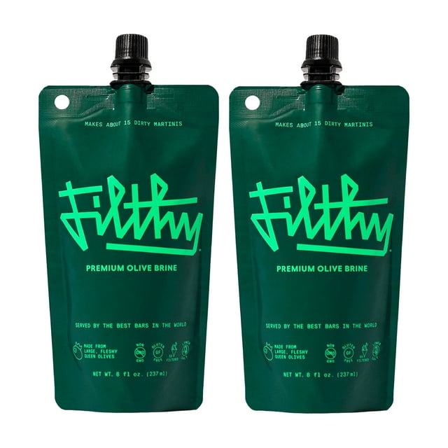 Filthy Olive Brine 8oz Pouch (2-Pack) - Walmart.com