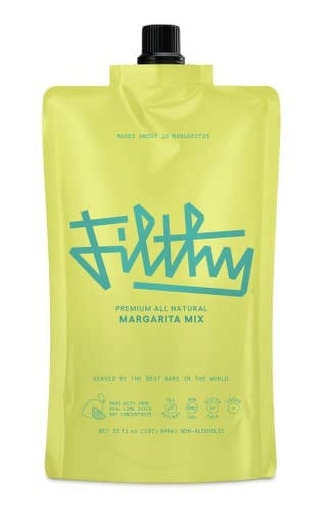 Filthy Pouch Margarita Mix, 32 fl oz, Made with Florida Lime Juice and ...