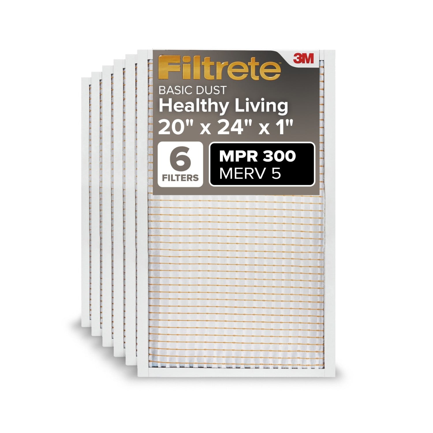 Filtrete 20x24x1 HVAC Furnace Air Filter, MPR 300 MERV 5, Dust ...