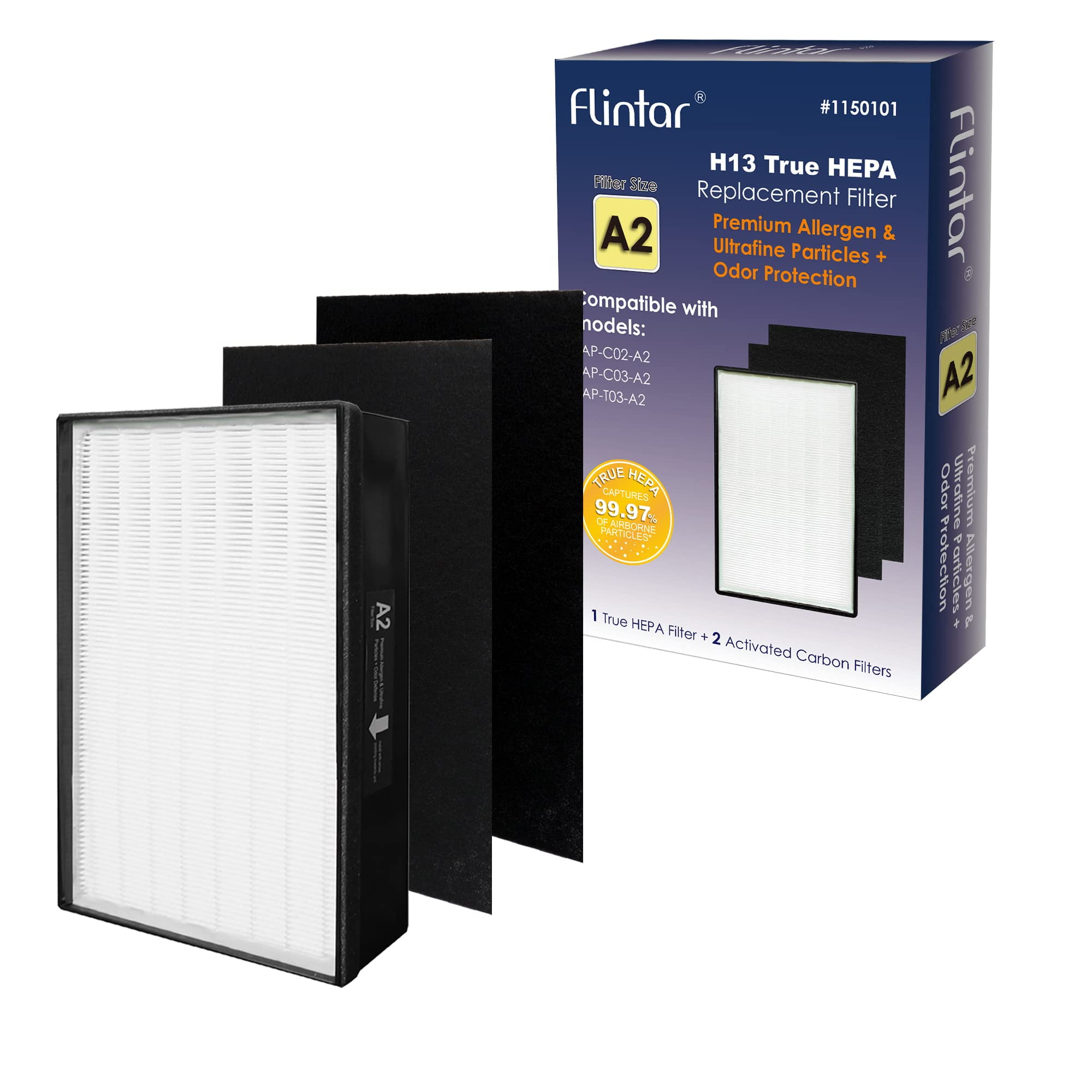 Filtrete Air Purifier Replacement Filter A2, Compatible with Models FAP ...