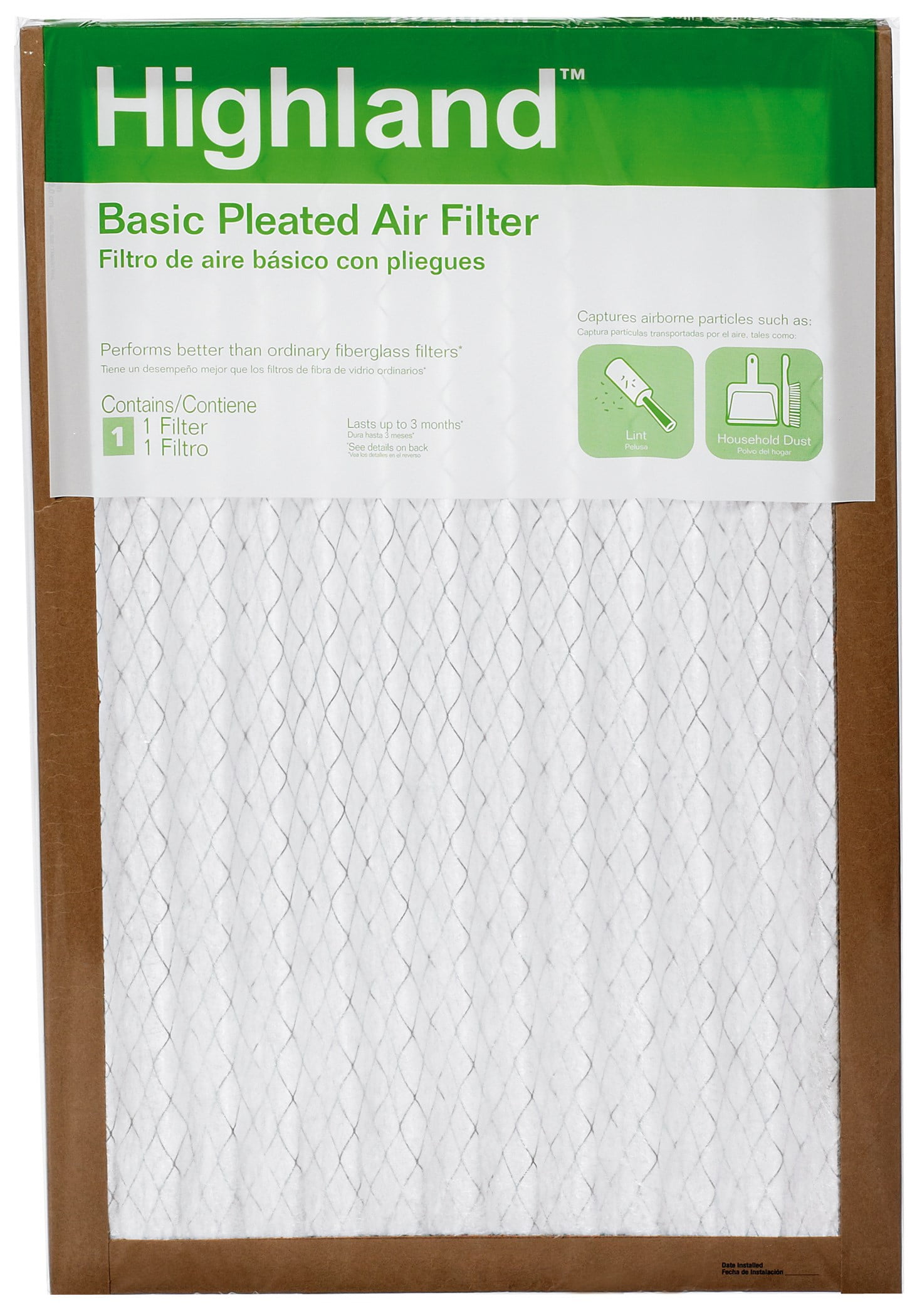 Filtrete Basic Pleated Air and Furnace Filter, Available in Multiple ...