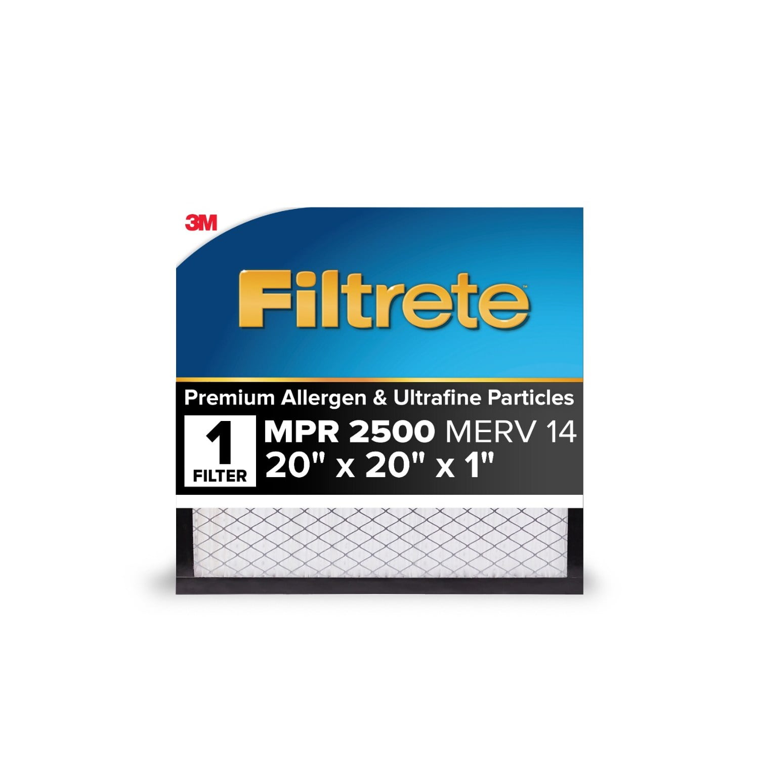 Filtrete 20x20x1 Air Filter, MPR 2500 MERV 14, Premium Allergen and ...