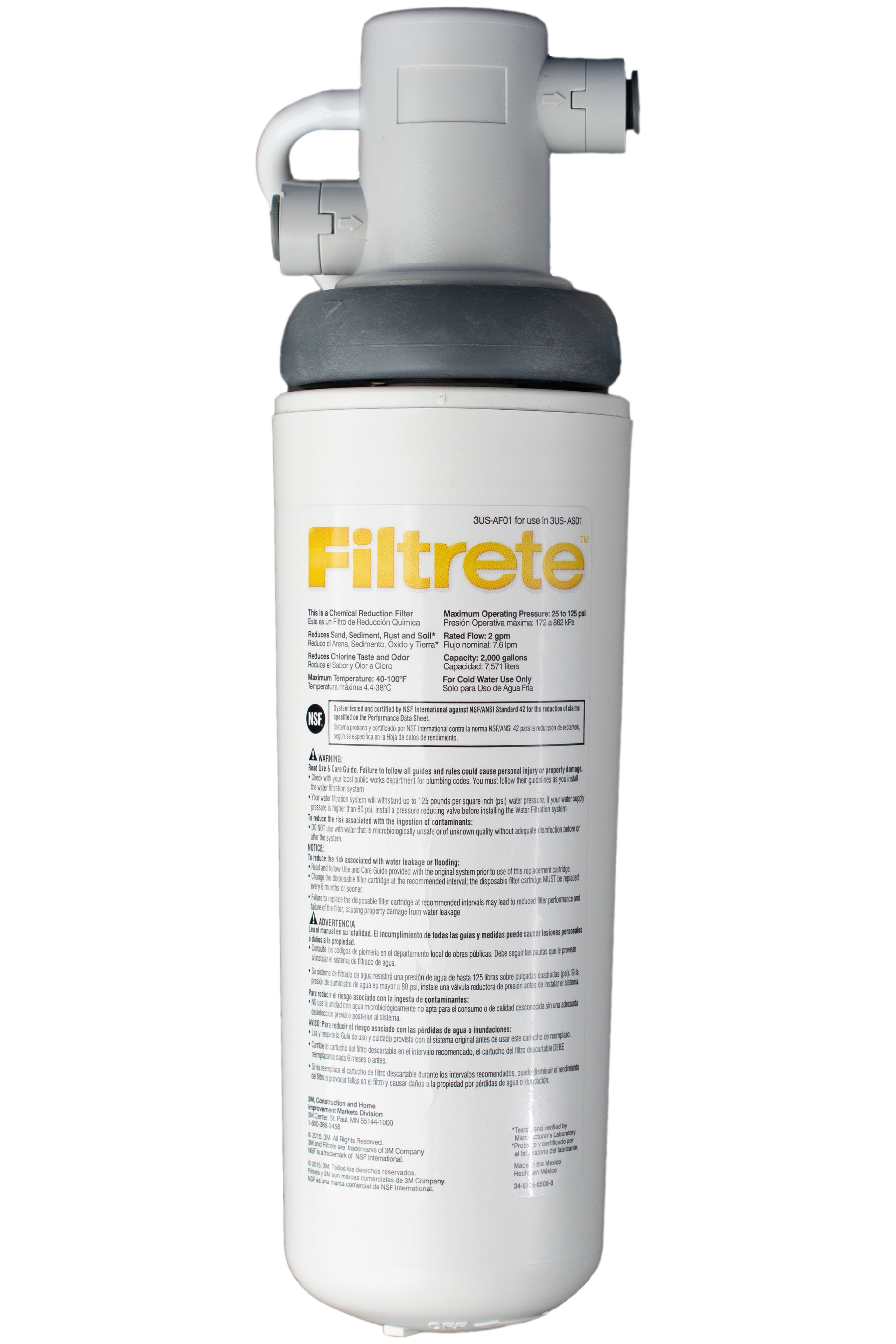Filtrete Under Sink Filter Replacement Cartridge, 3US-AF01 - Walmart.com Filtrete Under Sink Filter Replacement Cartridge, 3US-AF01 - Walmart.com