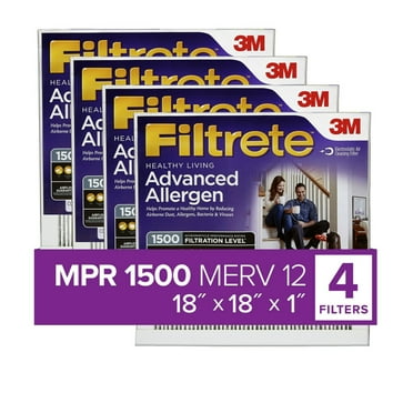 Filtrete by 3M, 16x25x1, MERV 10, Micro Particle Reduction HVAC Furnace Air Filter, Captures Pet ...