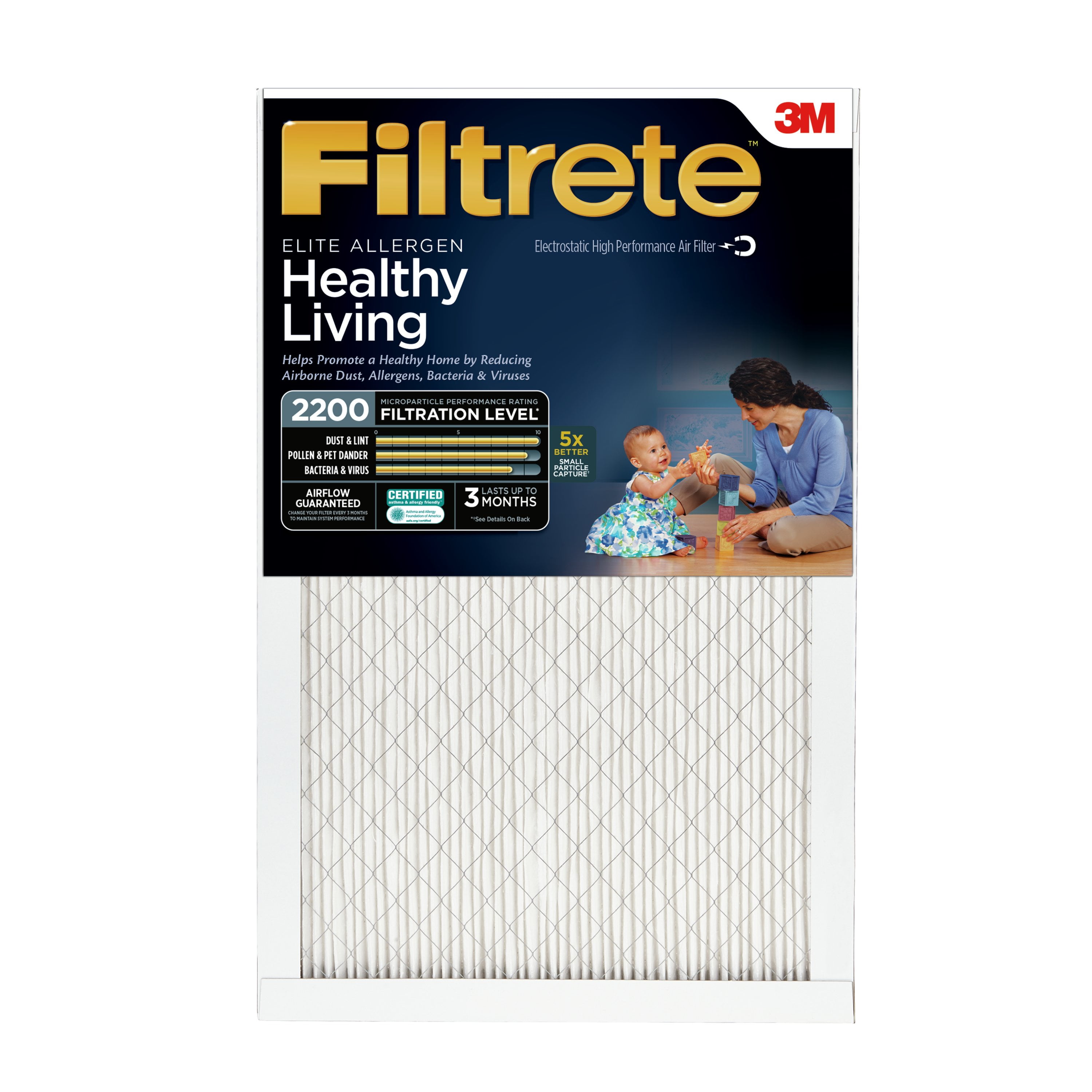 Filtrete by 3M, 20x20x1, Elite Allergen Reduction HVAC Furnace Air ...