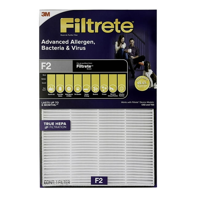 Filtrete Advanced Allergen, Bacteria & Virus True HEPA Room Air ...
