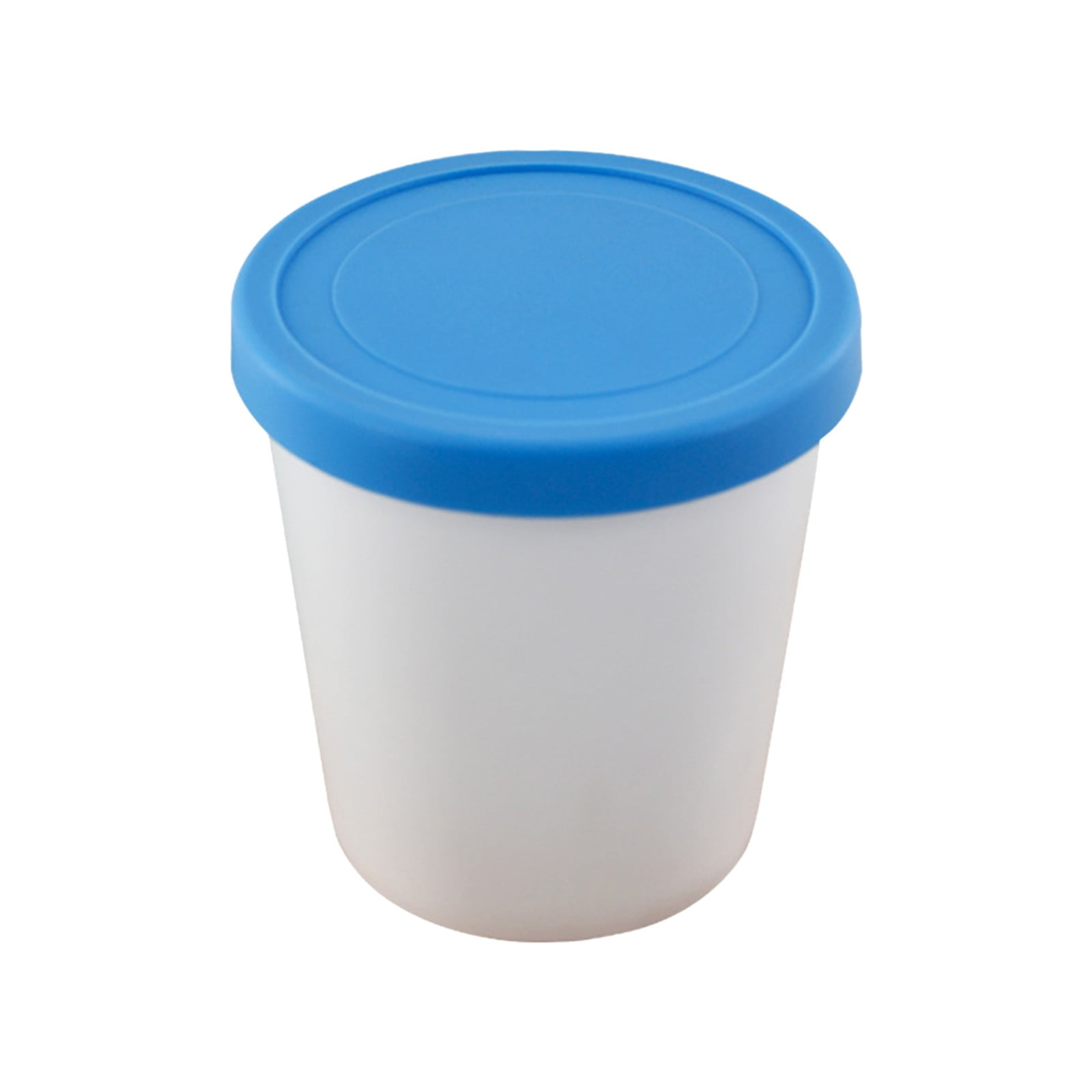 Fimeskey 1 Plastic Cup 1 Plastic Lid Food Storage Round Plastic Ice Cup ...