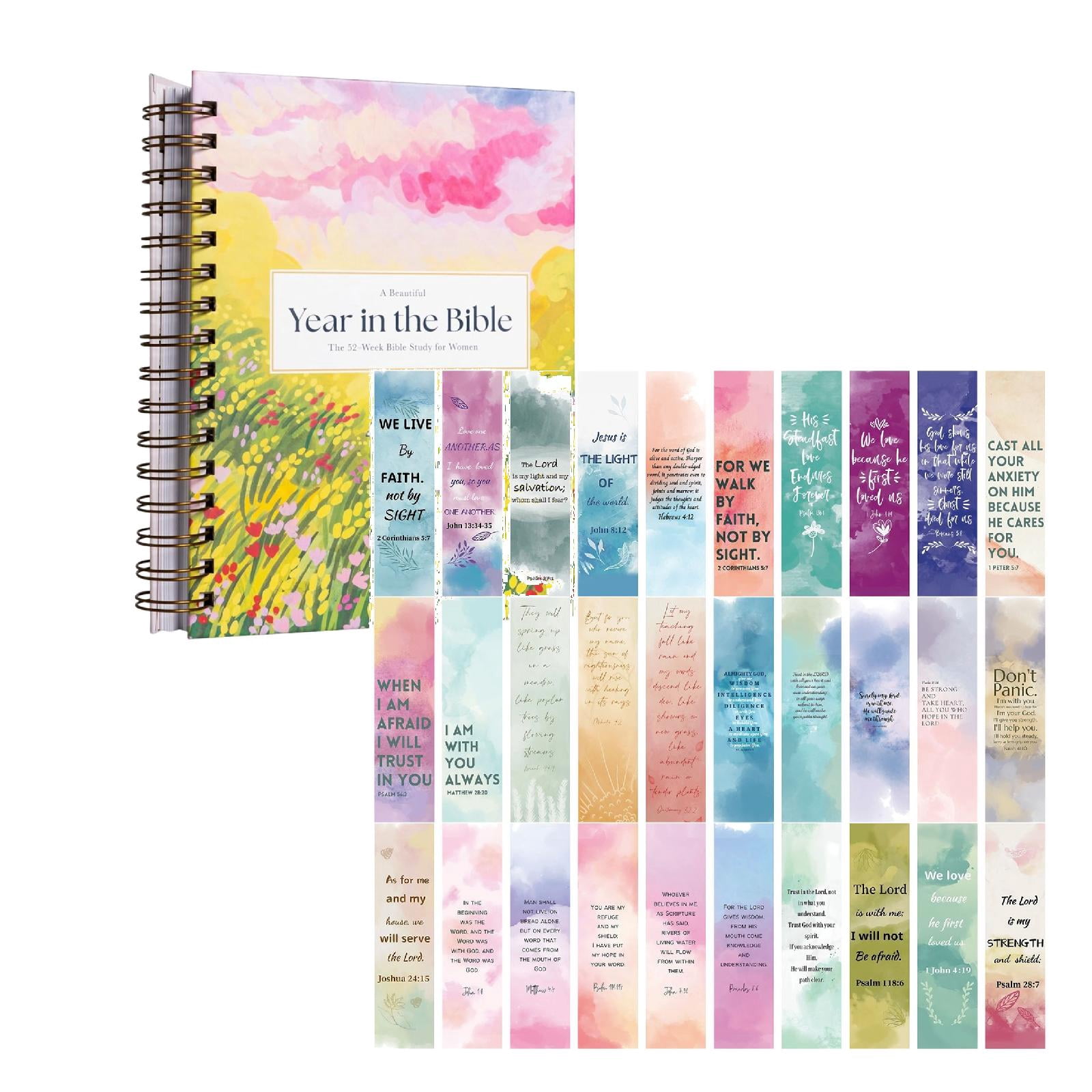 Fimeskey 30 New Watercolor Bookmarks For Study Room Book Marking Cards ...