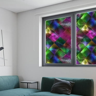 Brenberke Privacy Window Film, Frosted Window Stickers For Living Room ...