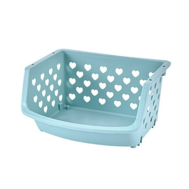 AURORA TRADE Stackable Storage Bins Plastic Baskets Rack Stacking Stand ...