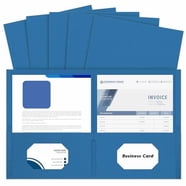 BAZIC Poly Envelope Binder Pocket Folder, 3 Hole Punched, Clear Letter ...