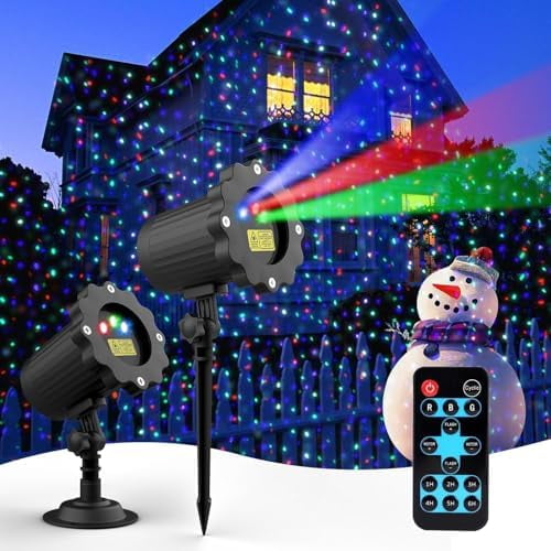 Fimilo Firefly Laser Light Projector, RGB Christmas Laser Landscape ...