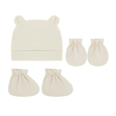Tisoloow Baby Hats Mittens Newborn Hats for Baby Boys Grils Knotted ...