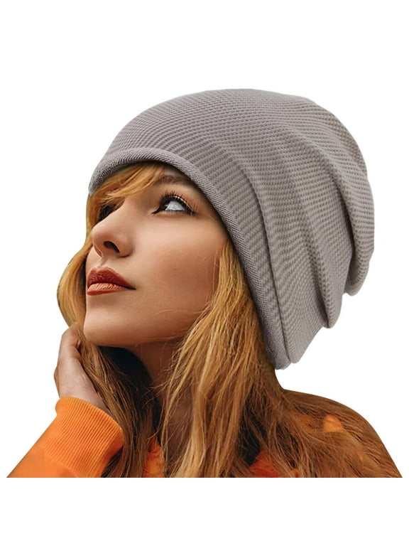 KBODIU Head Cover New Sweet Cool Wind Hat Hand-knitted Plush Hat Big ...