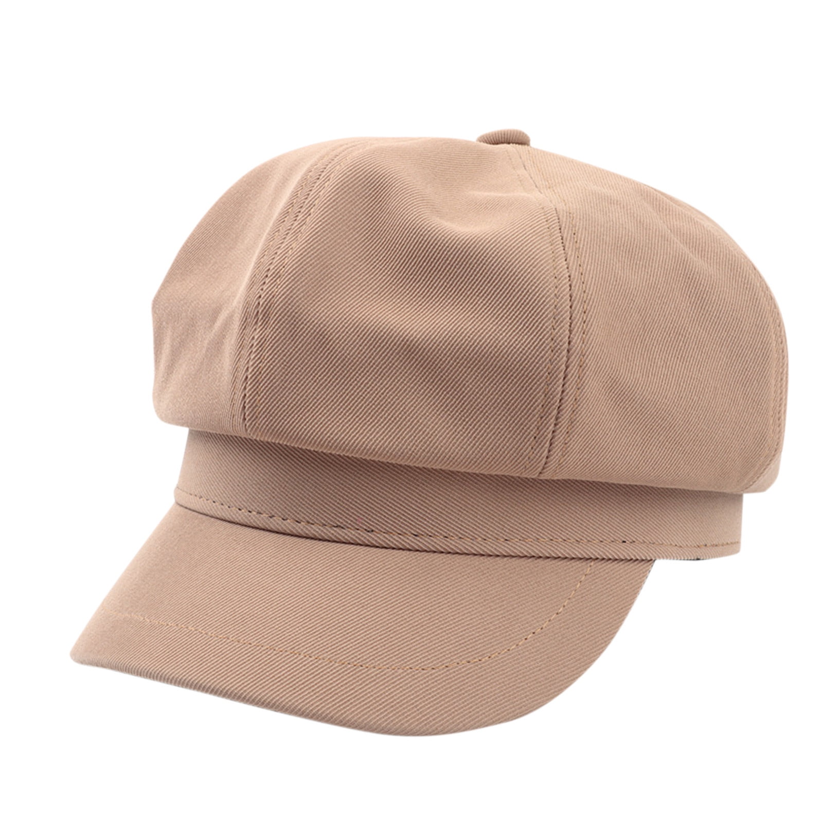 Fimkaul Womens Winter Beret Hats Female Casual Solid Caps Hard Edge ...