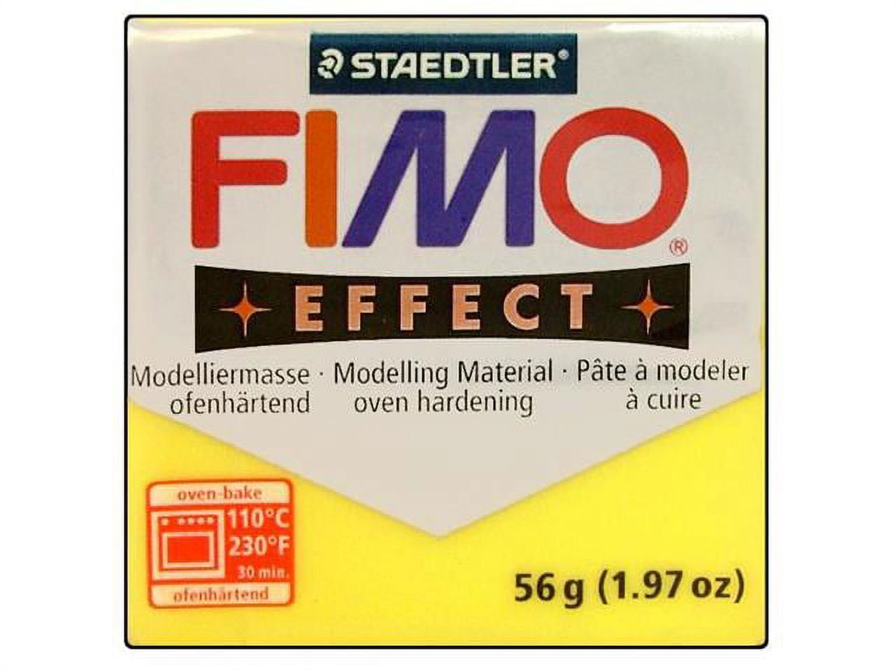 Fimo Effect Clay 56gm Translucent Yellow - Walmart.com