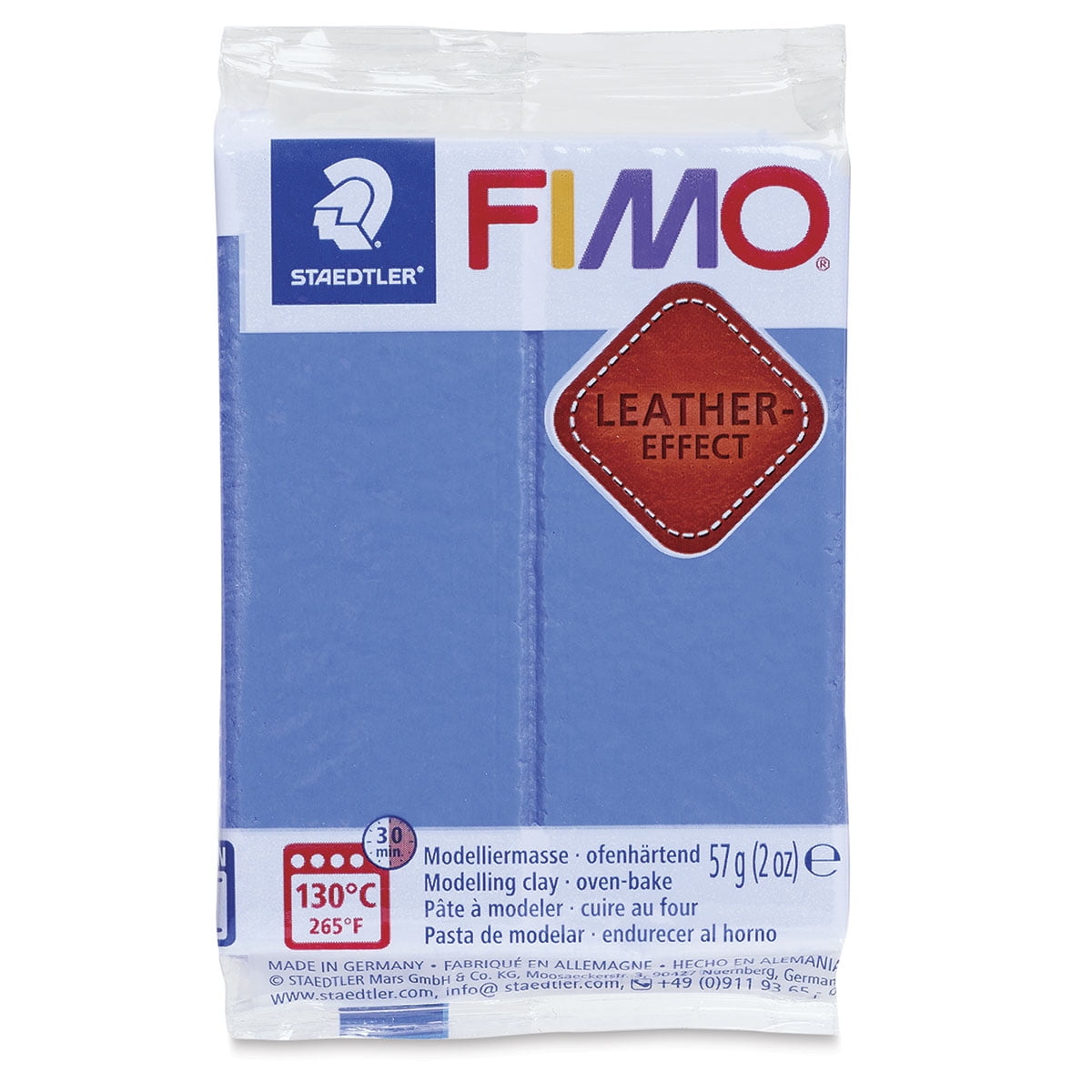 Staedtler Fimo Leather Effect Clay - Indigo, 2 oz - Walmart.com