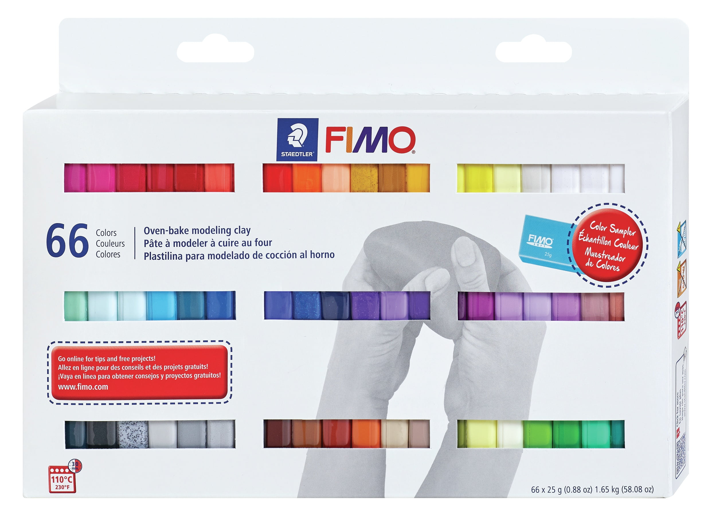 Fimo Professional Soft Polymer Clay 66/Pkg-Assorted - Walmart.com