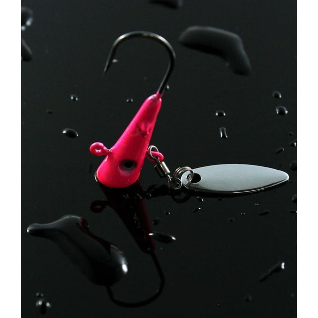 Fin Commander Fin Spin Jig Heads, Pink, 1/8 oz, 2 Pack - Walmart.com