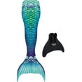 Fin Fun Fantasy Mermaid Tail, Swimmable Tail for Kids, Monofin Included ...